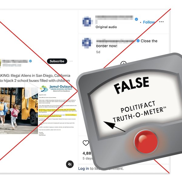 PolitiFact | Fact-checking the False claim that migrants tried ‘to ...