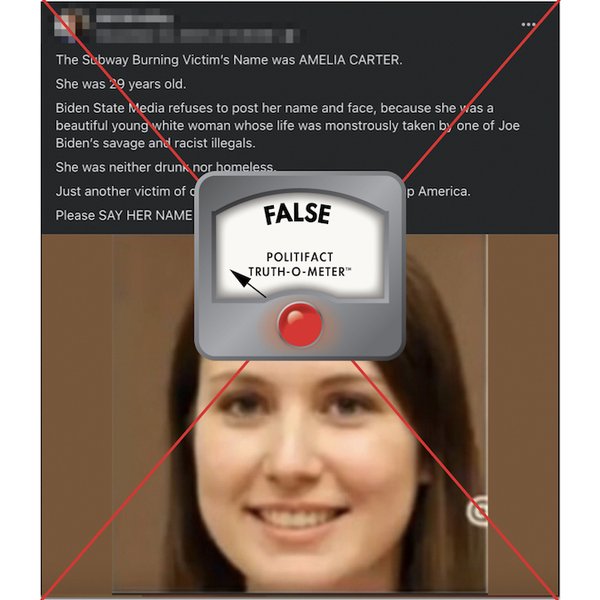 PolitiFact | Social media posts wrongly identify New York subway burn ...