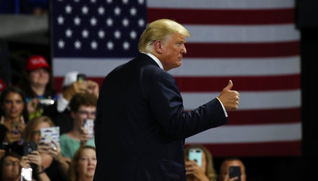 PolitiFact | Fact-checking Donald Trump's rally in Charleston, W.Va.