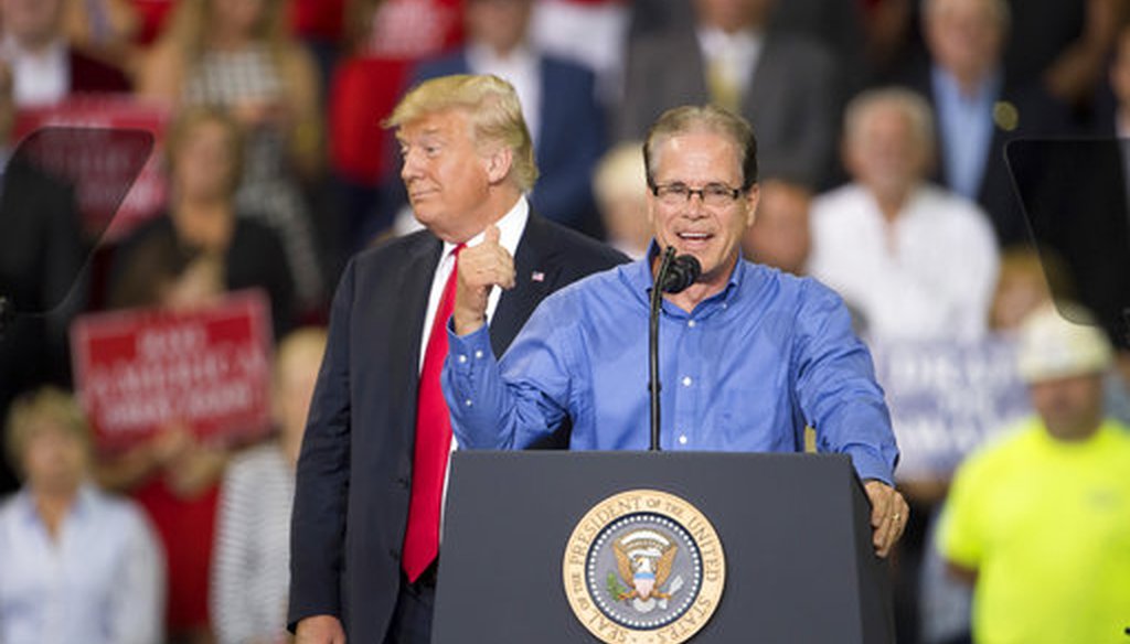 PolitiFact | Fact-checking Donald Trump's rally for Mike Braun in ...