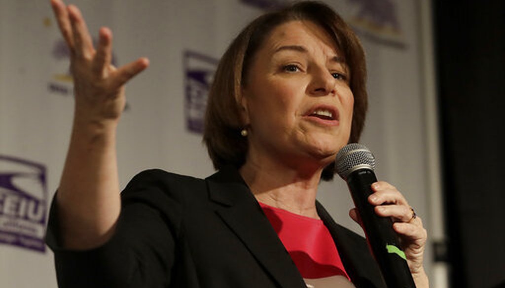 PolitiFact | Who is Amy Klobuchar? A bio of the Democratic presidential ...