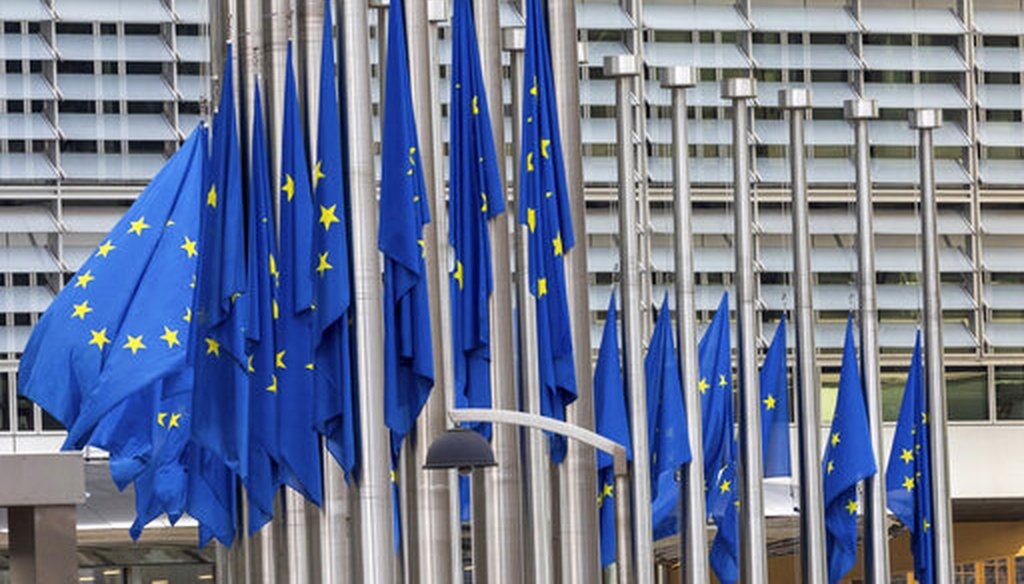 PolitiFact | Bad report about European Union countries providing ...