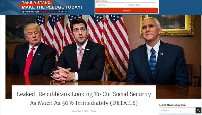 PolitiFact | Website makes dubious claim that GOP will cut Social ...