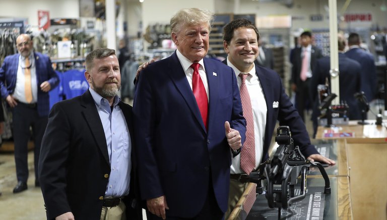 PolitiFact | Video shows Donald Trump admiring a Glock handgun, not ...